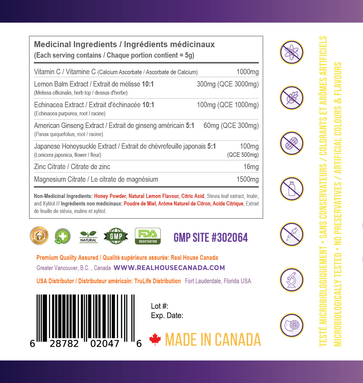 Real • Unique Formula® Advanced Immune Powder – Real House Canada